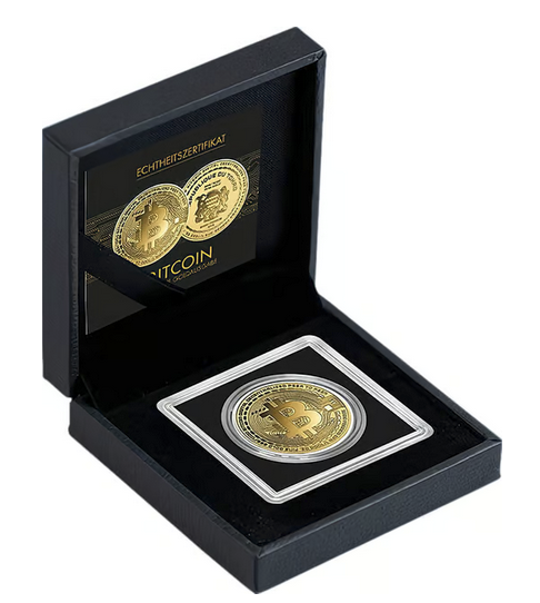 Bitcoin (Echt)Gold Münze - 999/1000 Gold – Makerversum